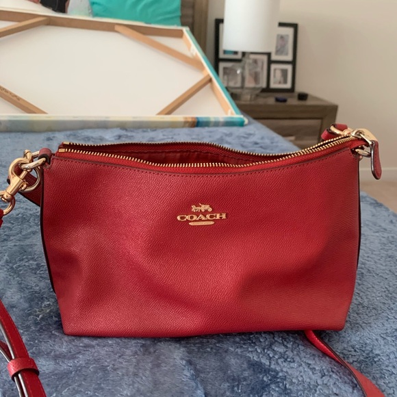 Coach | Bags | Coach Lewis Shoulder Crossbody Bag In True Red | Poshmark